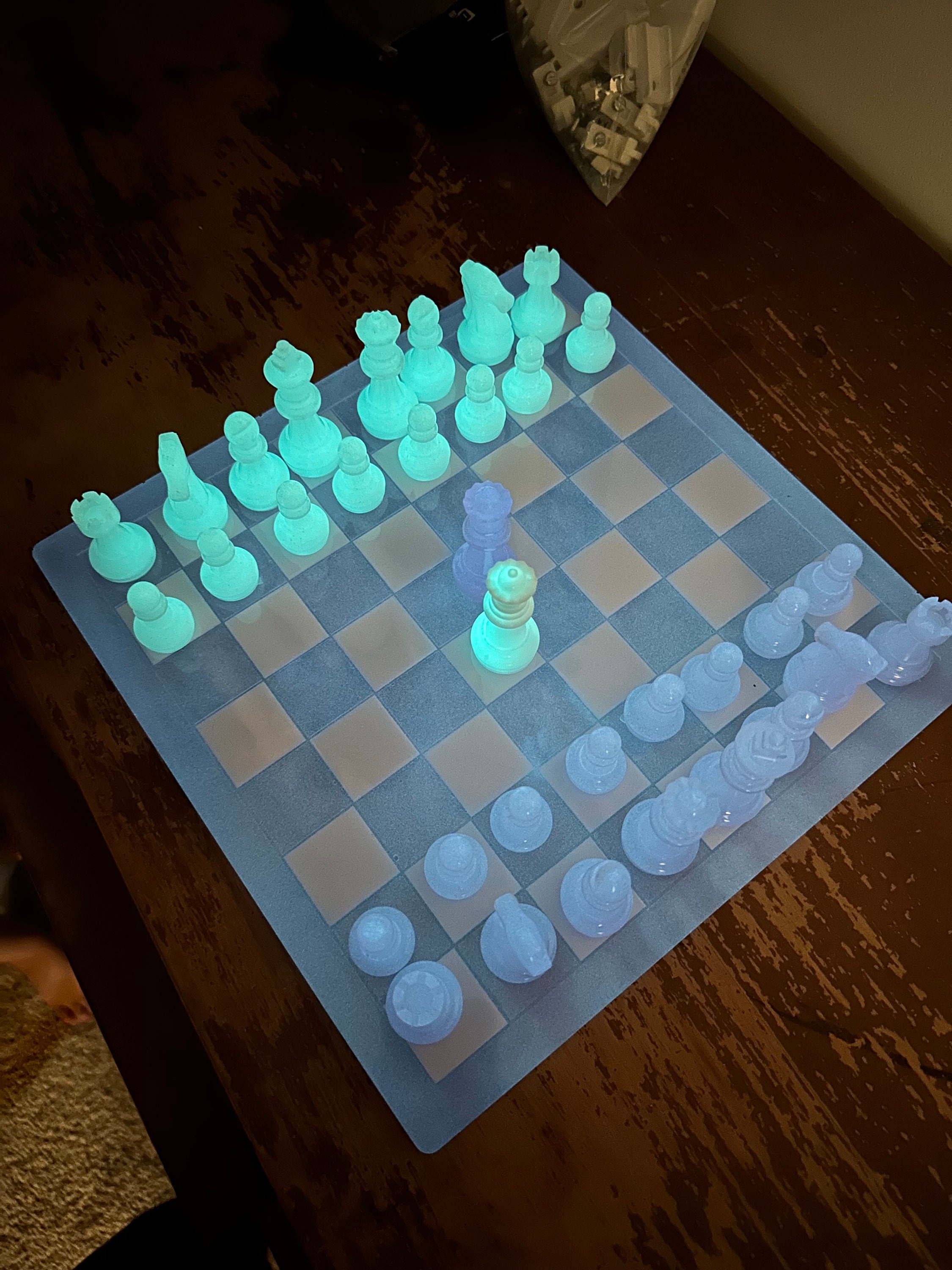 GLOW in the Dark Chess Sets - Etsy