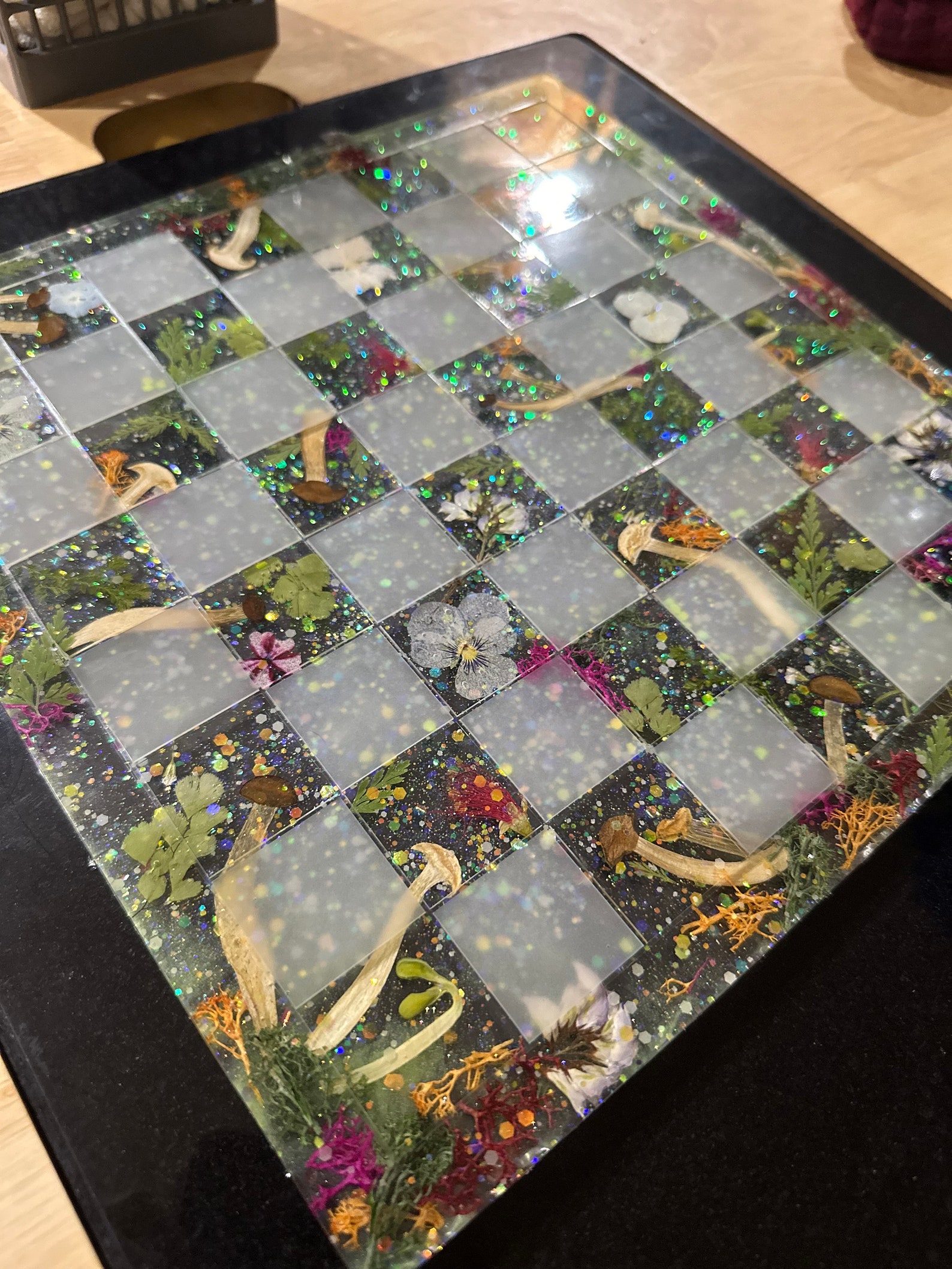 Botanical Chess Board - Etsy