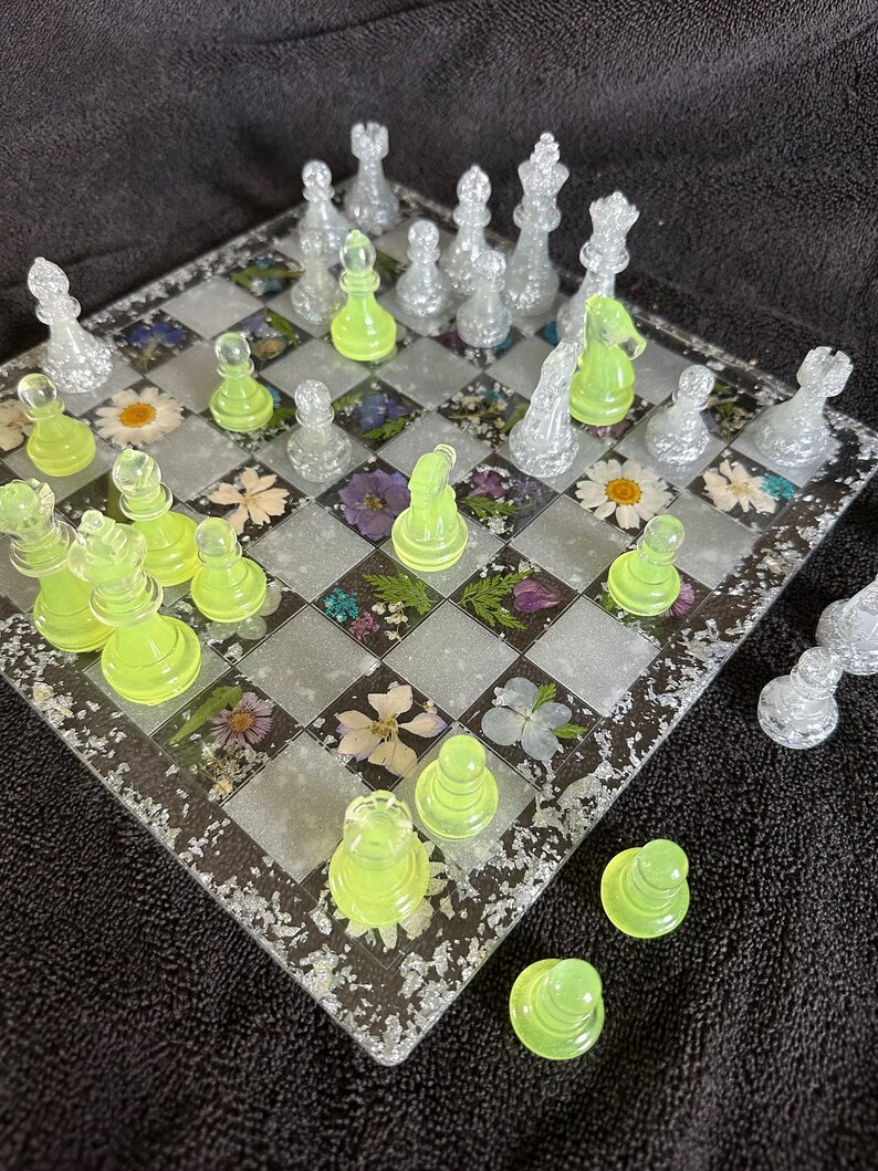Botanical Chess Board - Etsy