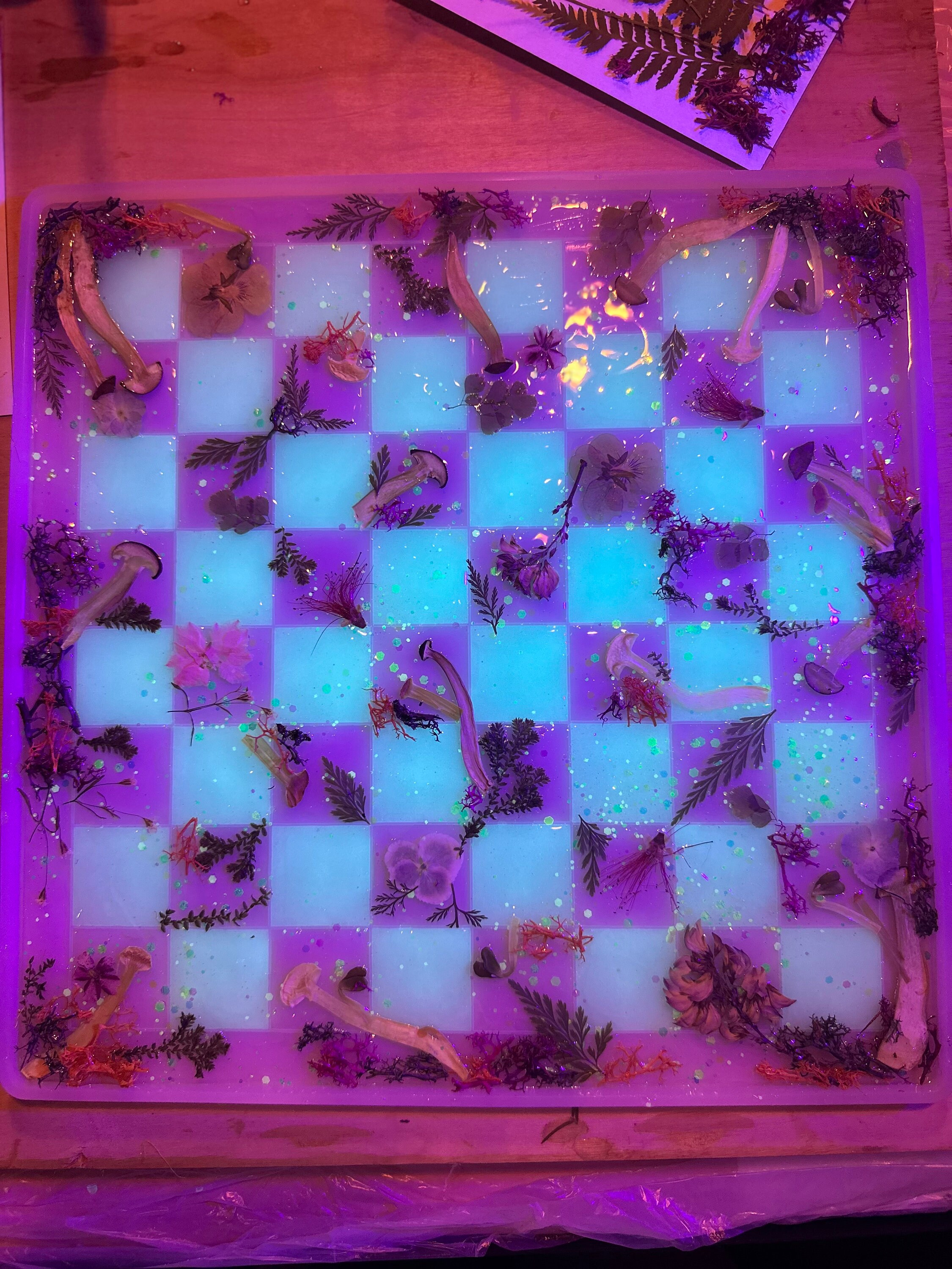 Botanical Chess Board - Etsy