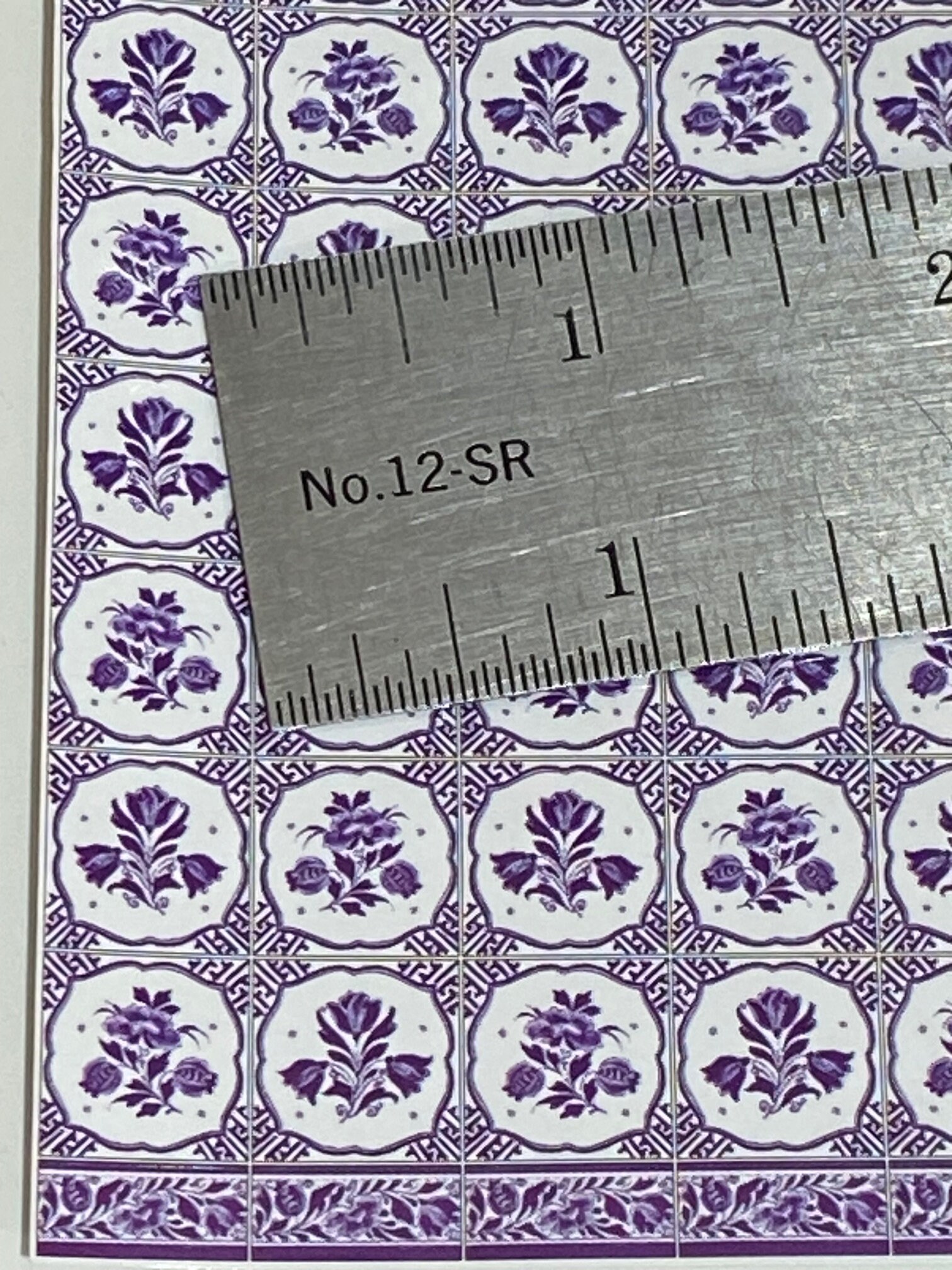 1/12 Delft Wall Tile Sheets - Etsy