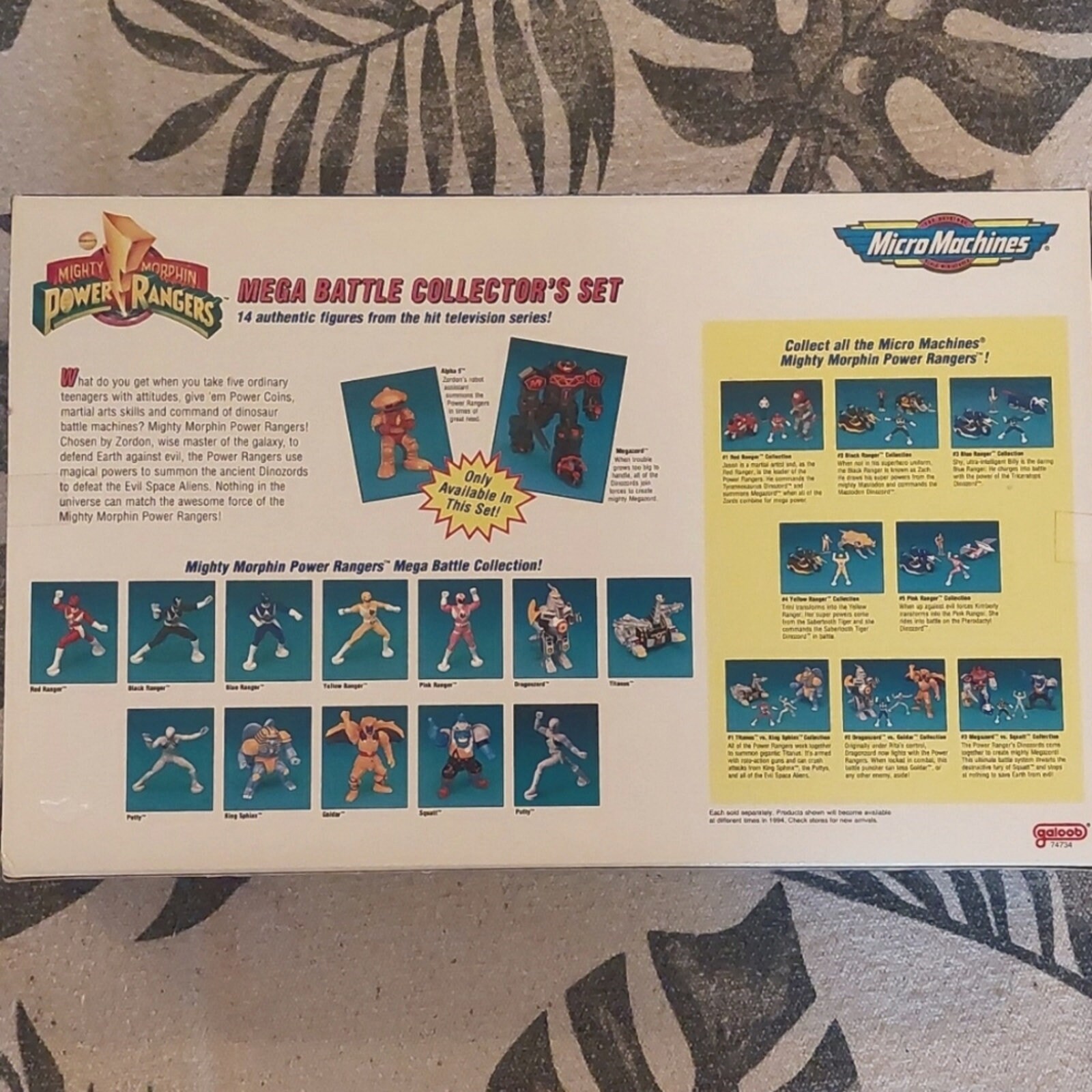 Micro Machines Mega Battle Collector's Set Mighty Morphin Power Rangers ...