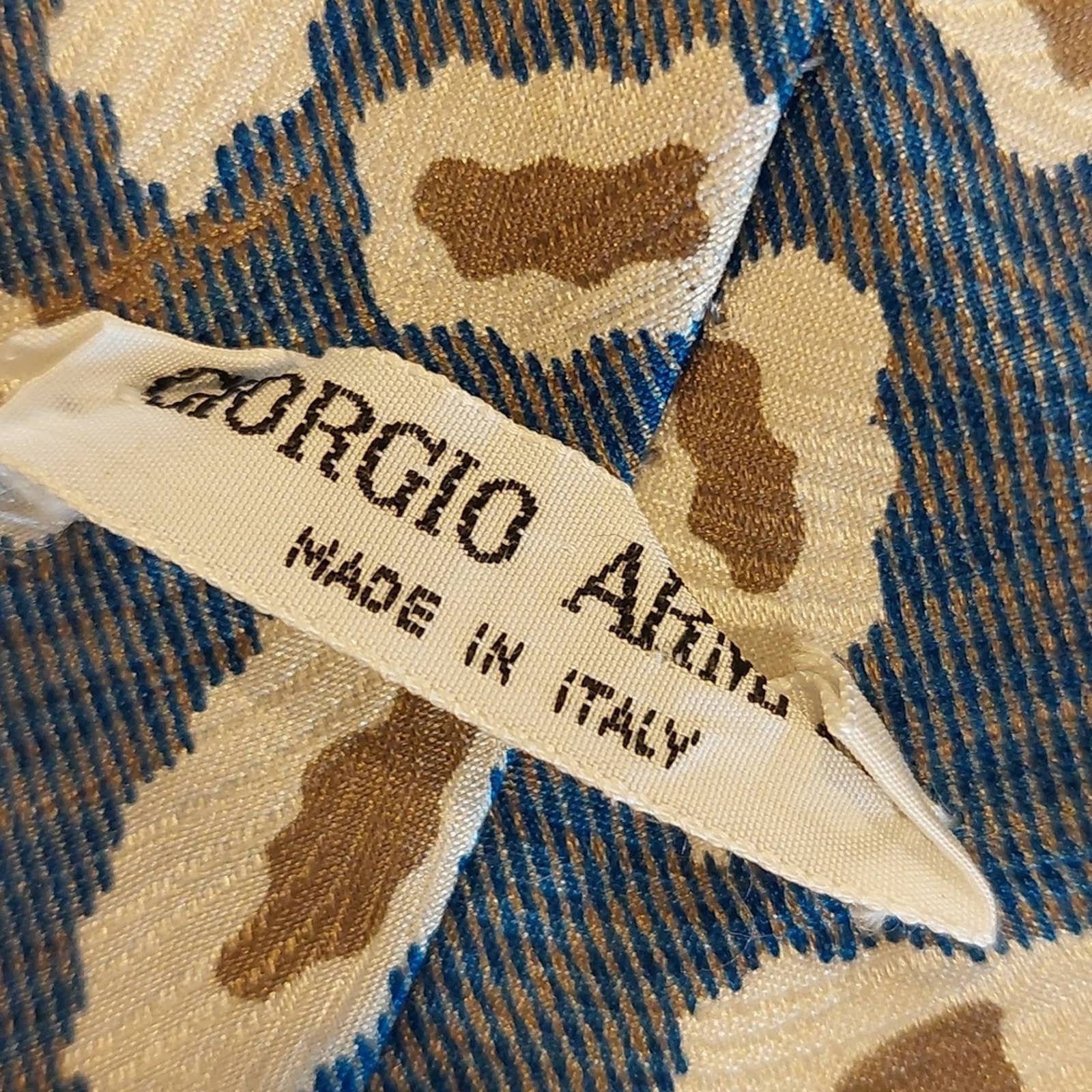 Giorgio Armani Vintage Leopard Print Neck Tie SILK - Etsy