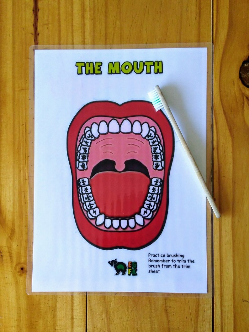 PDF Printable, Brush Your Teeth, Dental Game, Dental Health, Oral ...