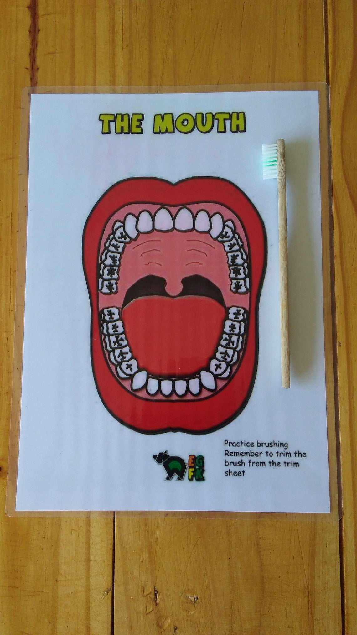 PDF Printable, Brush Your Teeth, Dental Game, Dental Health, Oral ...