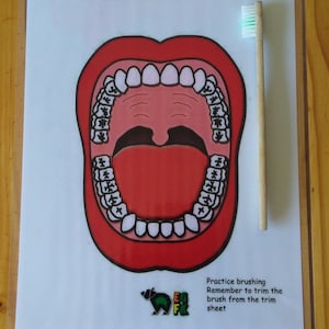 PDF Printable, Brush Your Teeth, Dental Game, Dental Health, Oral ...