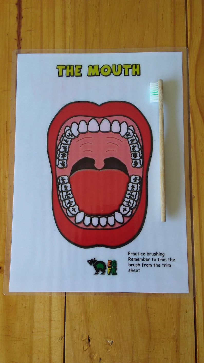 PDF Printable, Brush Your Teeth, Dental Game, Dental Health, Oral ...