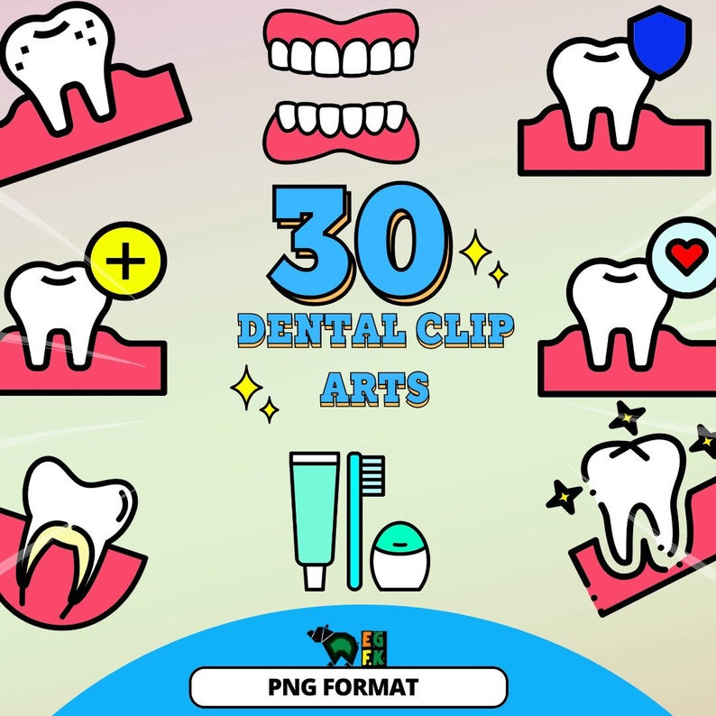 Dental Clipart,tooth Illustrations,dentist Graphics,dental Hygiene Art ...