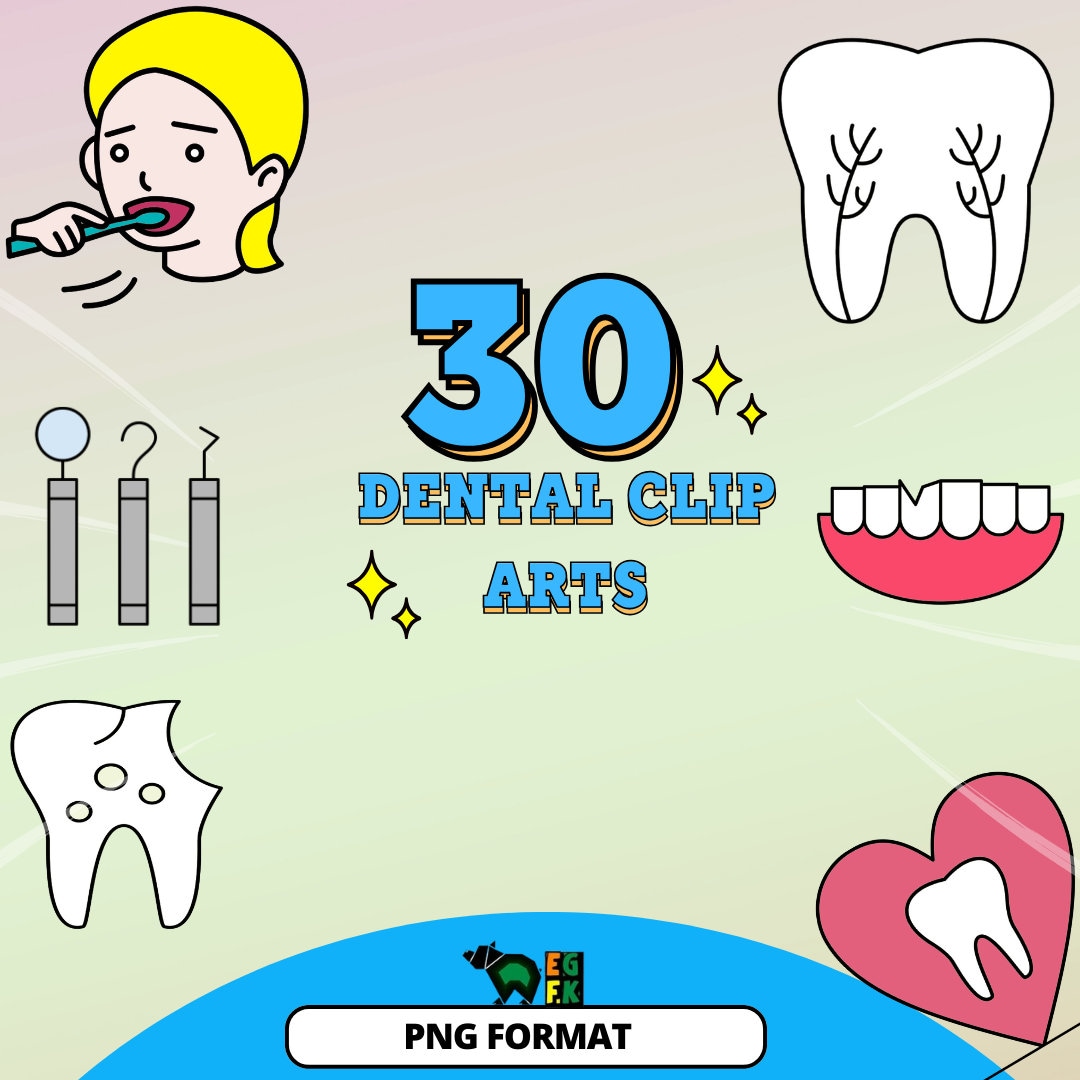 Dental Clipart,tooth Illustrations,dentist Graphics,dental Hygiene Art ...