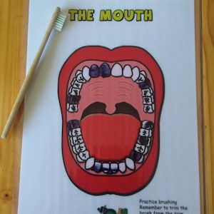 PDF Printable, Brush Your Teeth, Dental Game, Dental Health, Oral ...