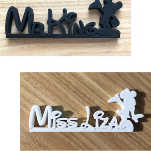 Customizable Disney Styled Name Plate 5 Long - Etsy