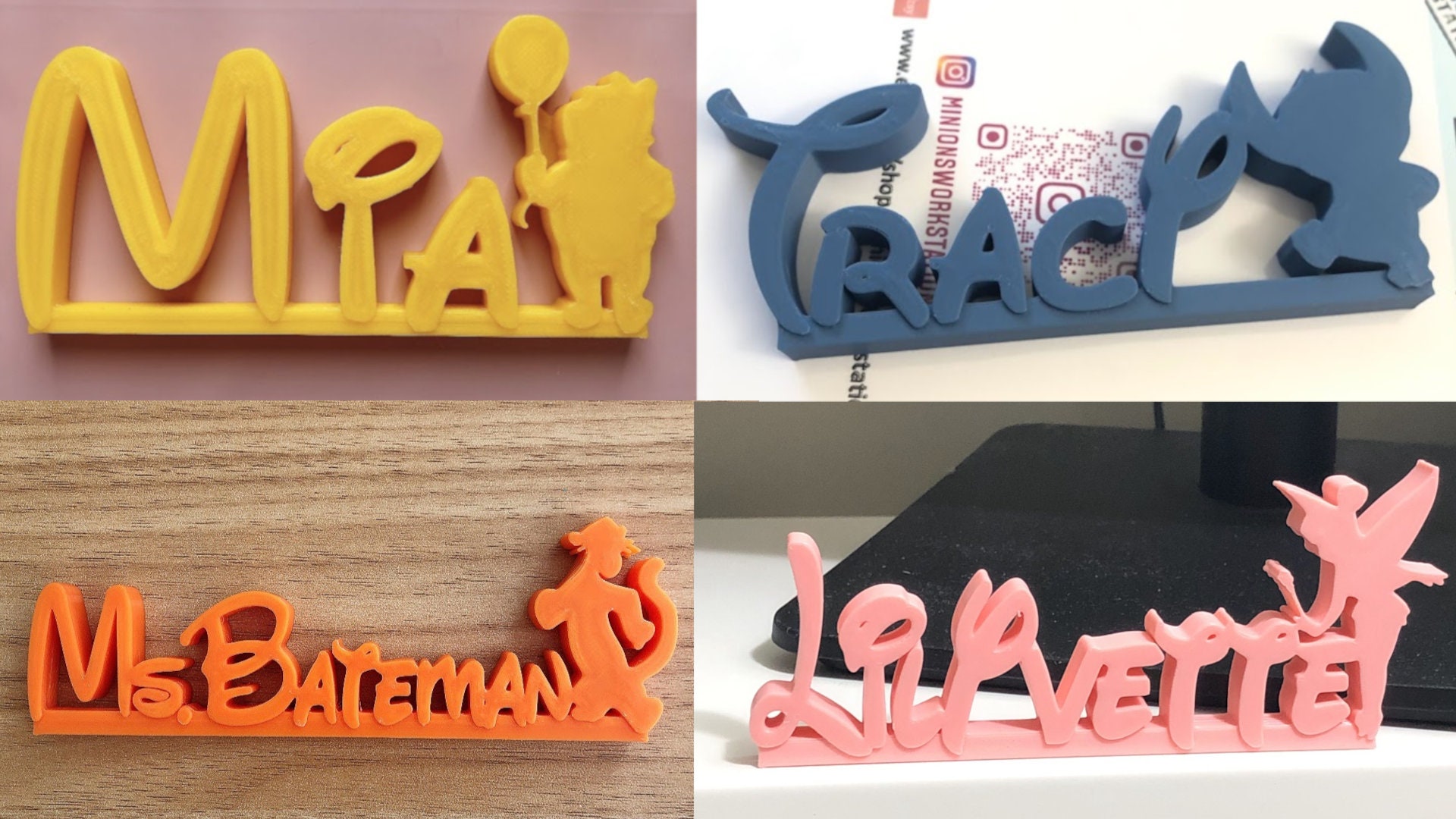 Customizable Disney Styled Name Plate - 7" Long - Etsy