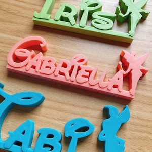 Customizable Disney Styled Name Plate - 5" Long - Etsy