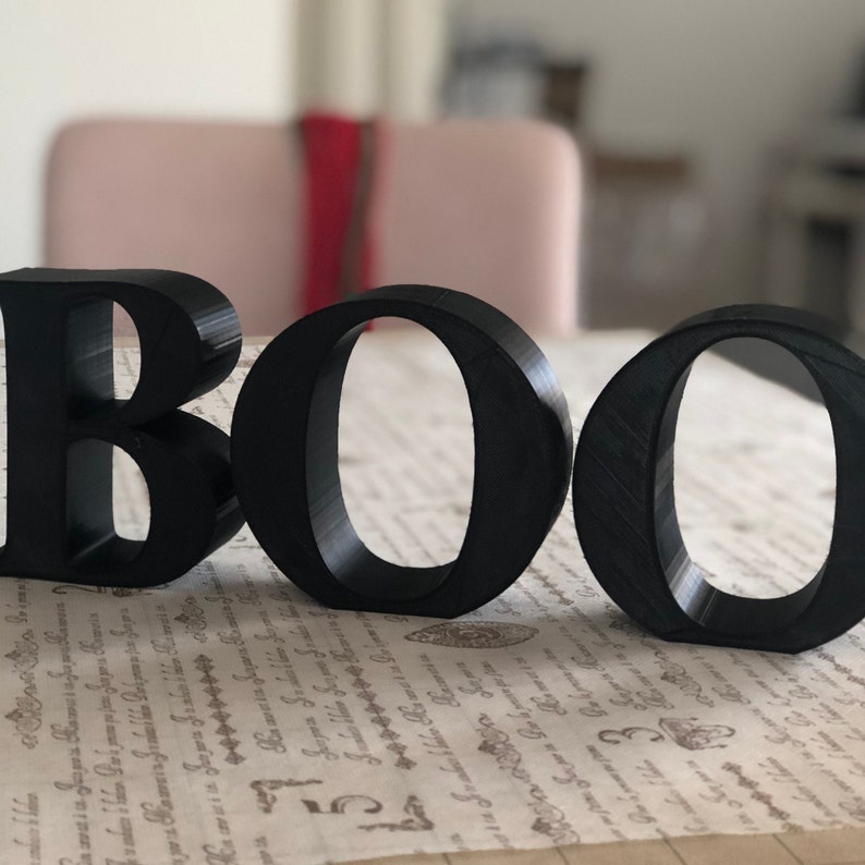 3D Letters for Halloween Decorations BOO - Etsy