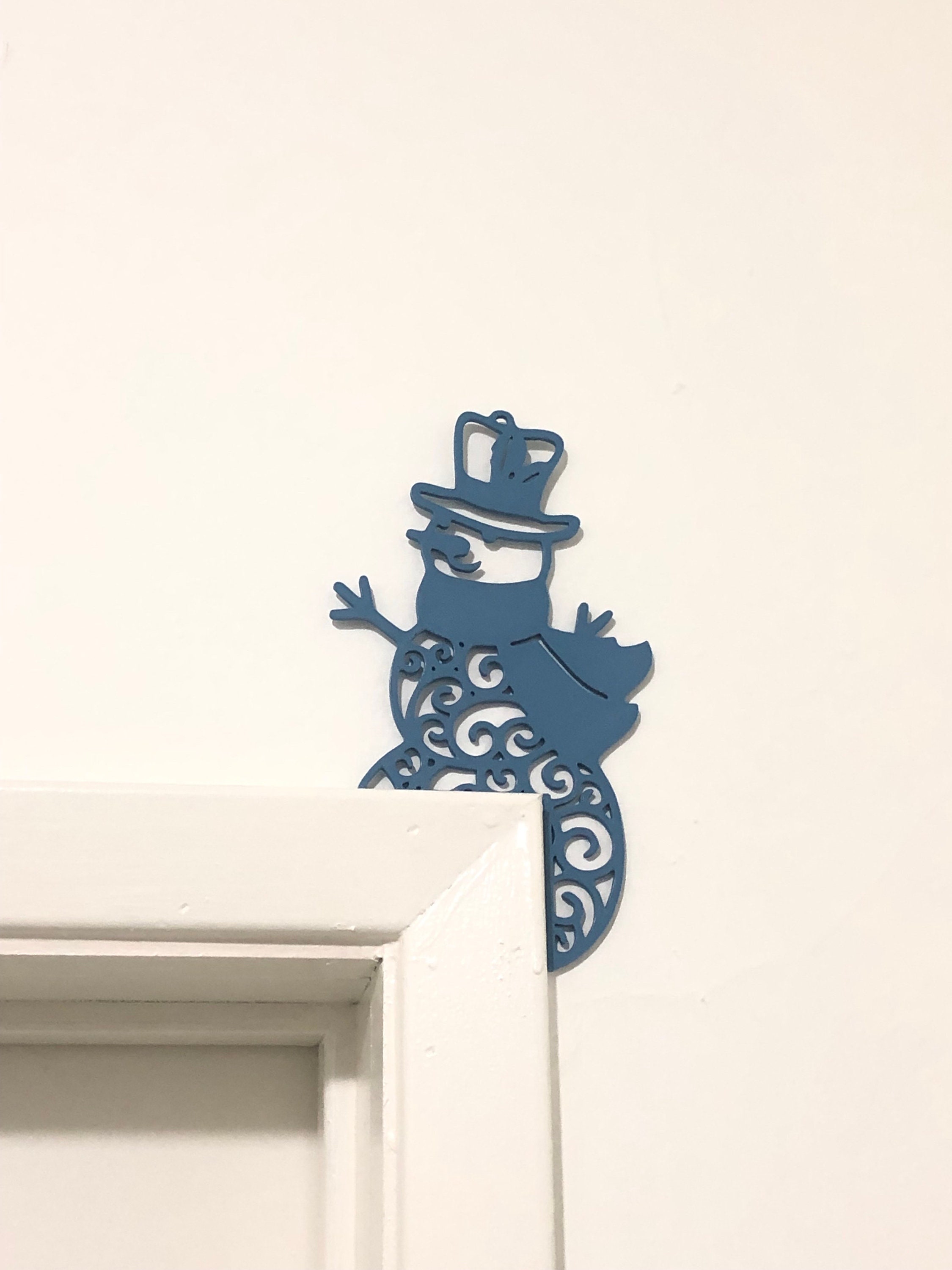 Christmas Door Corner Sign | Snowman | Christmas Decor - Etsy