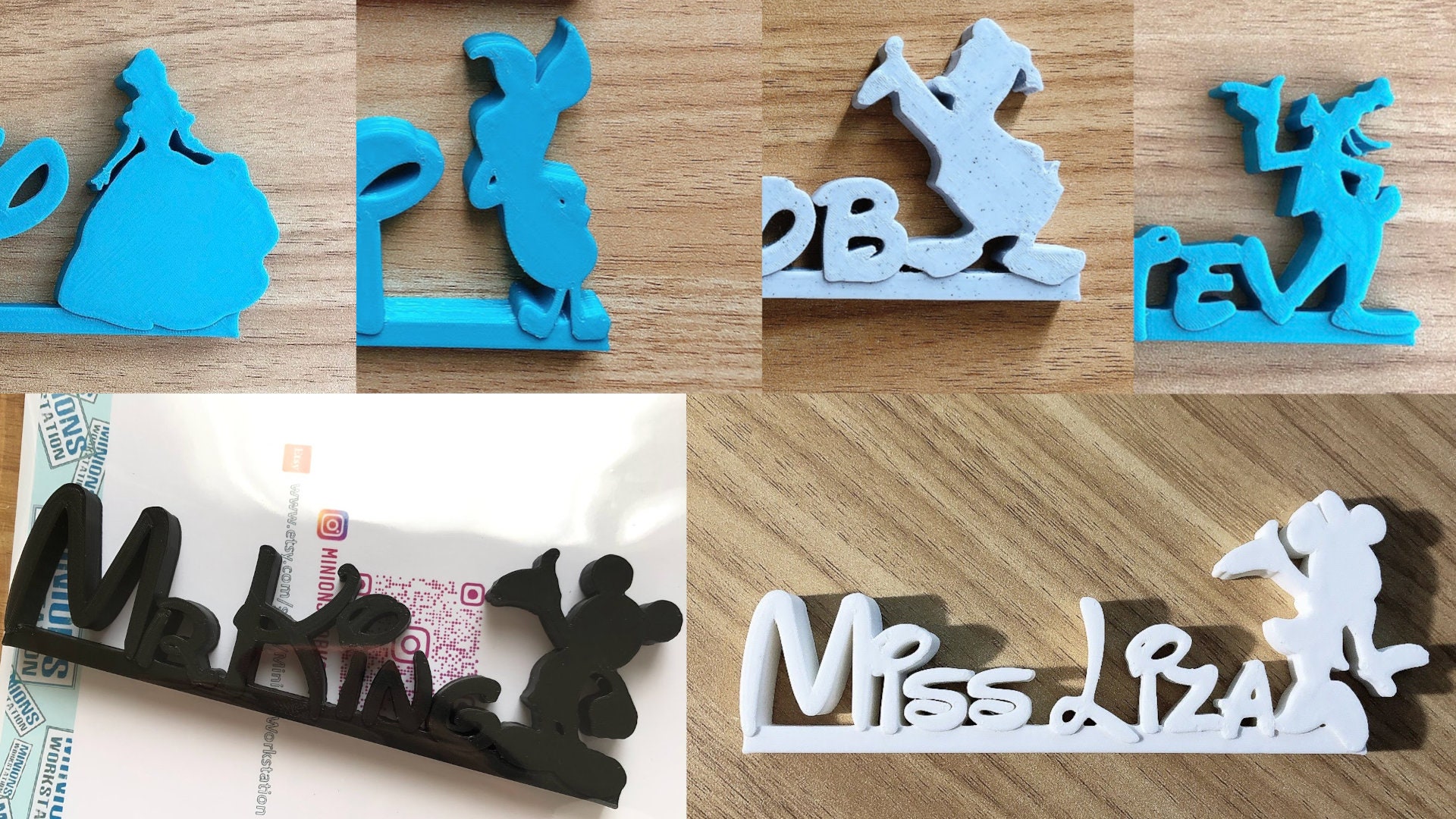 Customizable Disney Styled Name Plate - 5" Long - Etsy