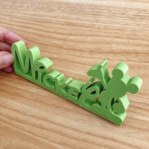 Customizable Disney Styled Name Plate - 5" Long - Etsy