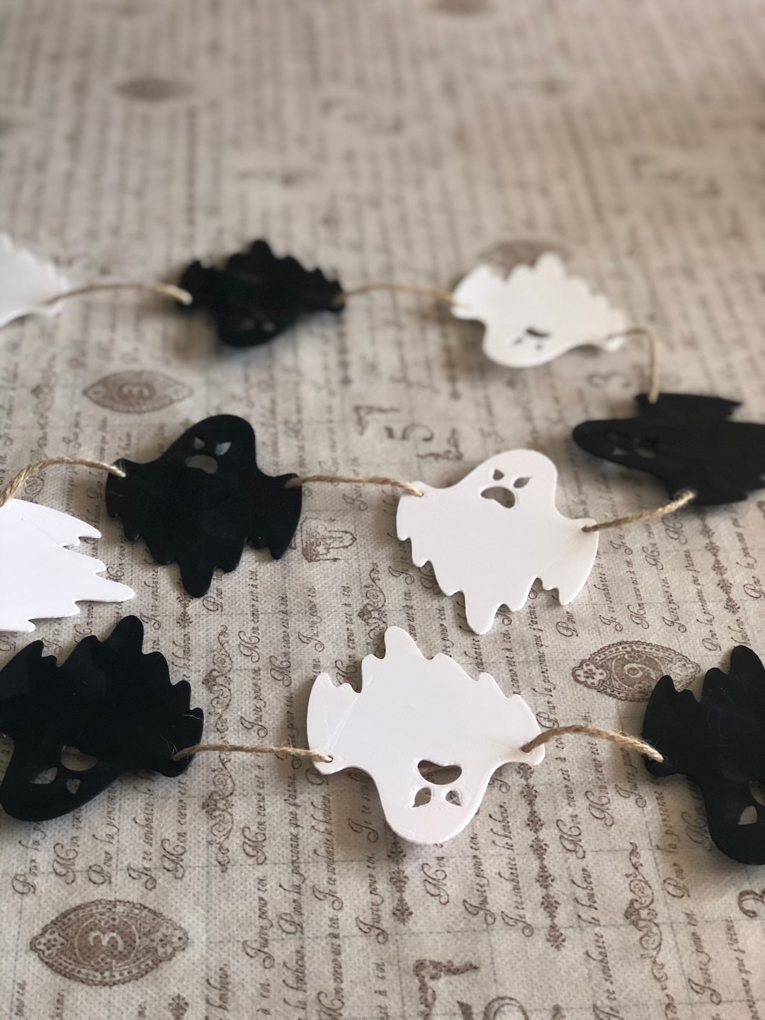 Ghost Garland for Halloween Decorations! - Etsy