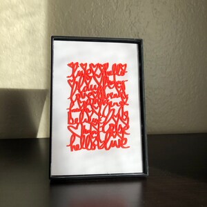 Live Laugh Love 3D Printed Picture/valentine's Day - Etsy