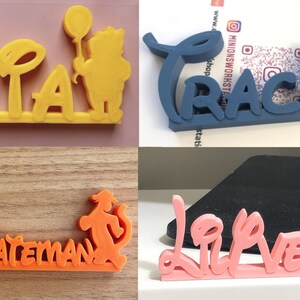 Customizable Disney Styled Name Plate - 5" Long - Etsy