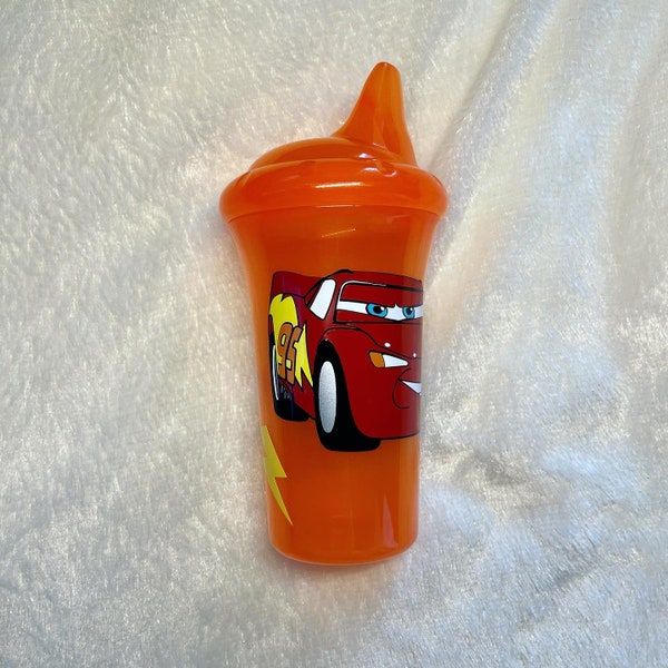 Lightning Mcqueen Sippy Cup - Etsy