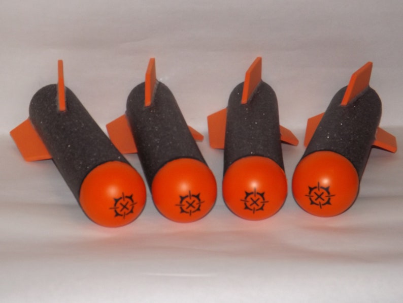 Nerf Titan Replacement Rockets Set of 4 X-strike Black - Etsy