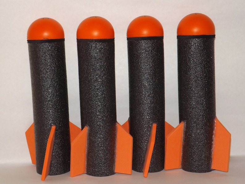 Nerf Titan Replacement Rockets Set of 4 X-strike Black - Etsy
