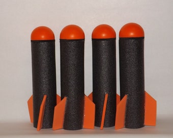 Nerf Titan Replacement Rockets Set of 4 X-strike Black - Etsy