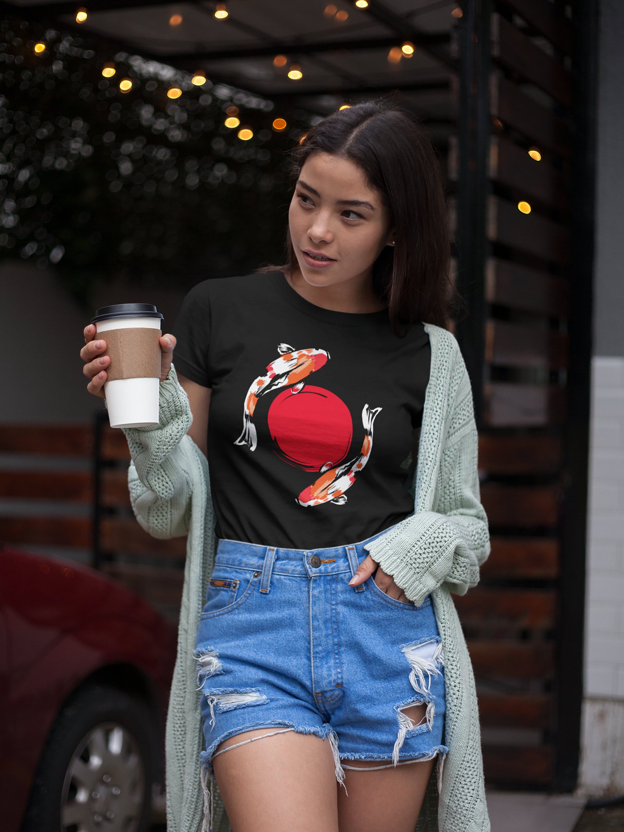 Japanese Koi Fish Shirt, Koi Fish Harajuku Shirt, Chinese Koi Shirt ...