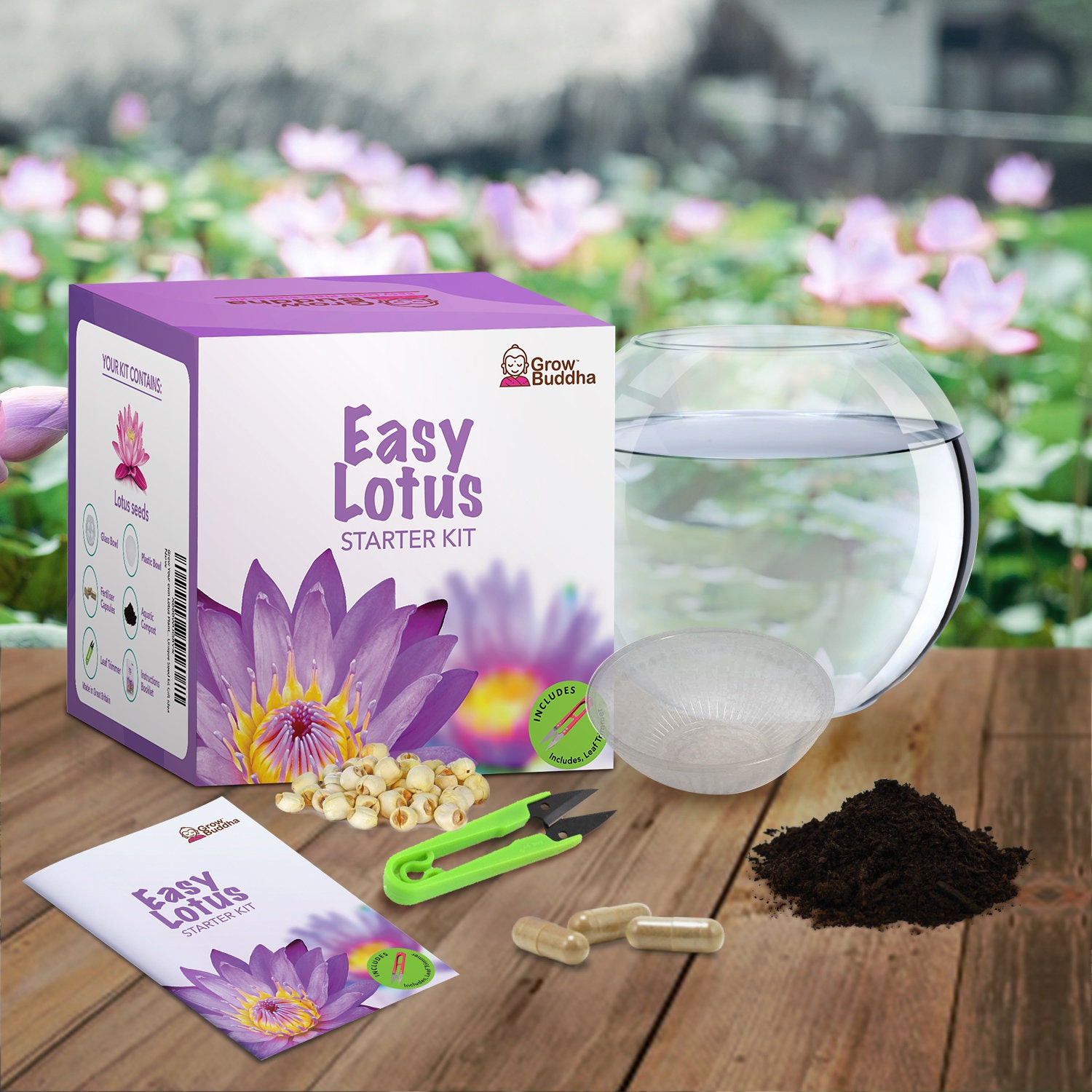 Grow Your Own Lotus Flower Kit Easily Grow Your Own Lotus - Etsy