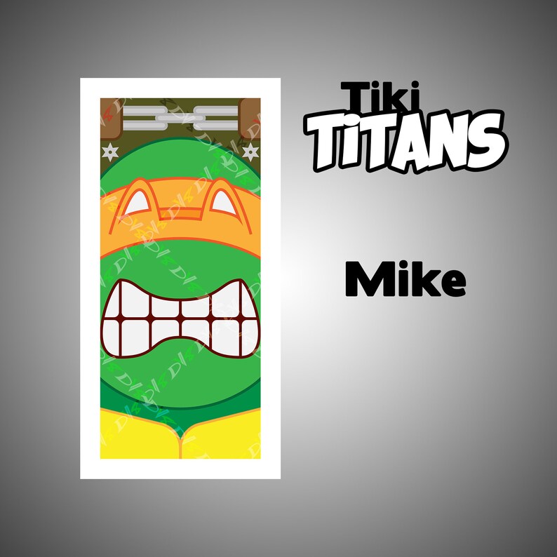 Tiki Titans, Series 1, MIKE, Digital, Svg, Eps, Pdf, Jpg, Tiki Gods ...