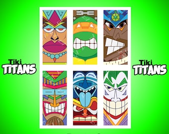 Tiki Titans, Series 1, CHUCK, Digital, Svg, Eps, Pdf, Jpg, Tiki Gods ...