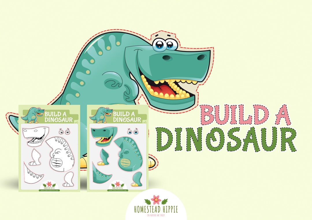 Build A Dinosaur, Kids Activities, Montessori, Homeschool Resource ...