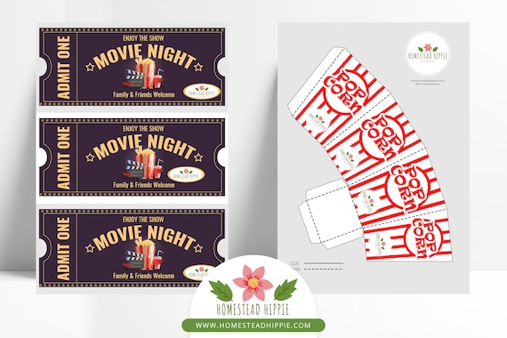 Movie Night Kit AT Home Movie Night Create Your Own Movie | Etsy