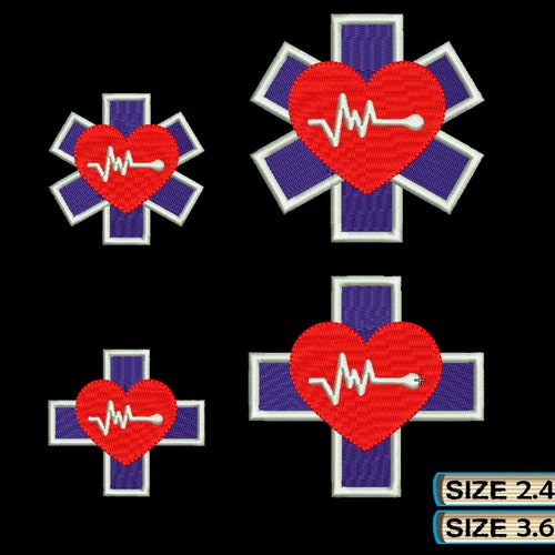 Star of Life Machine Embroidery Design Embroidery Designs - Etsy