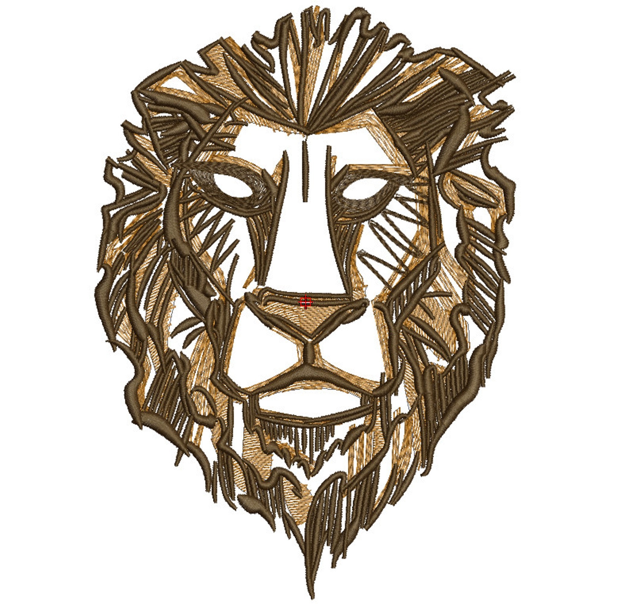 Lion Machine Embroidery Design File | Etsy