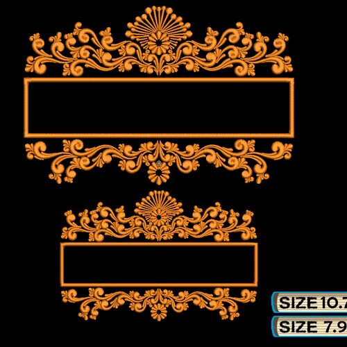 Border Embroidery Design. Machine Embroidery. Decor Borders. - Etsy