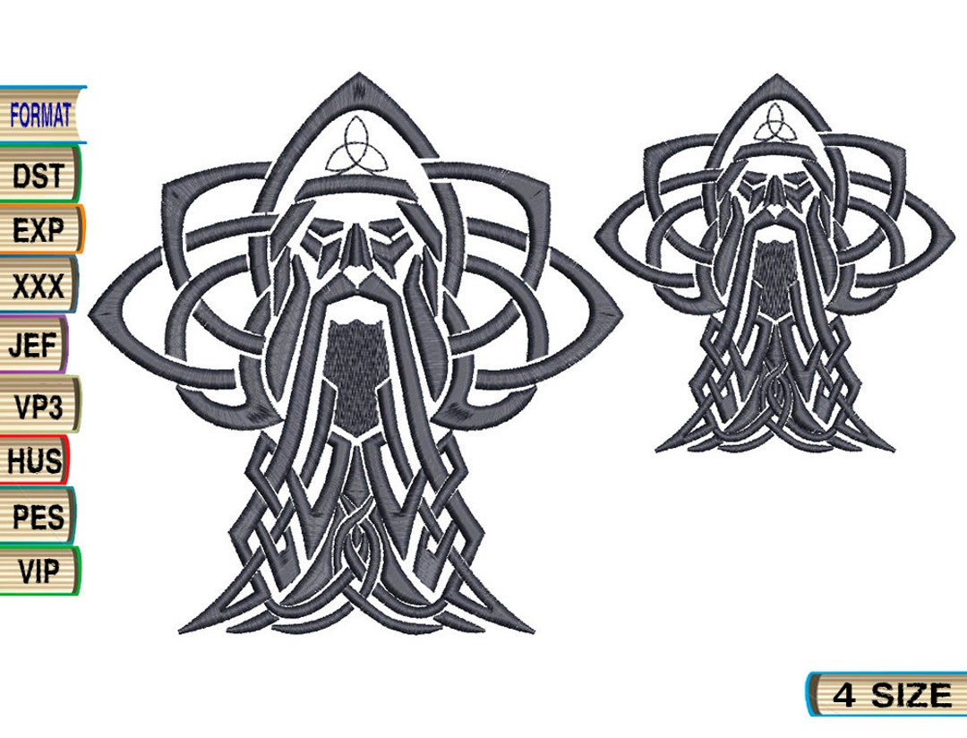 Celt Druid Viking Machine Embroidery Design File - Etsy