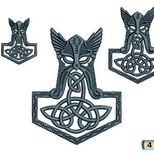 Thor's Hammer Machine Embroidery Design File - Etsy