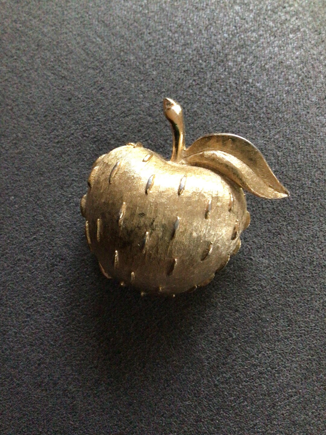Napier Vintage Apple Fruit Gold Tone Costume Jewelry Pin Signed - Etsy