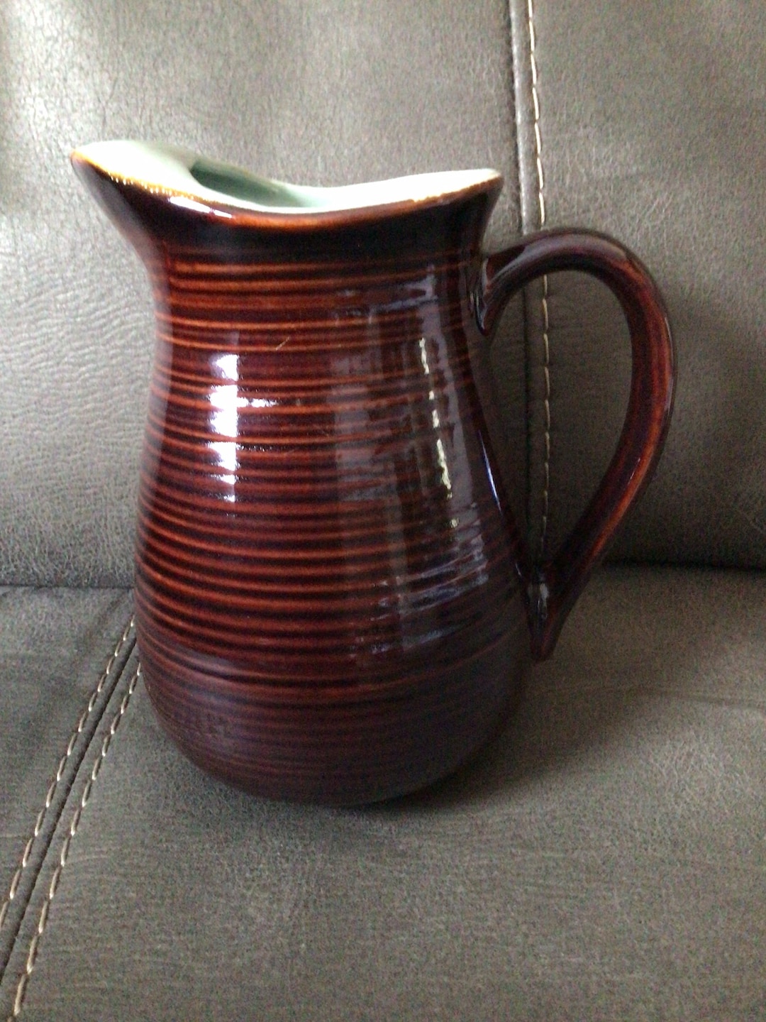 Red Wing Pitcher Brown and Green 7 Tall Collectible - Etsy