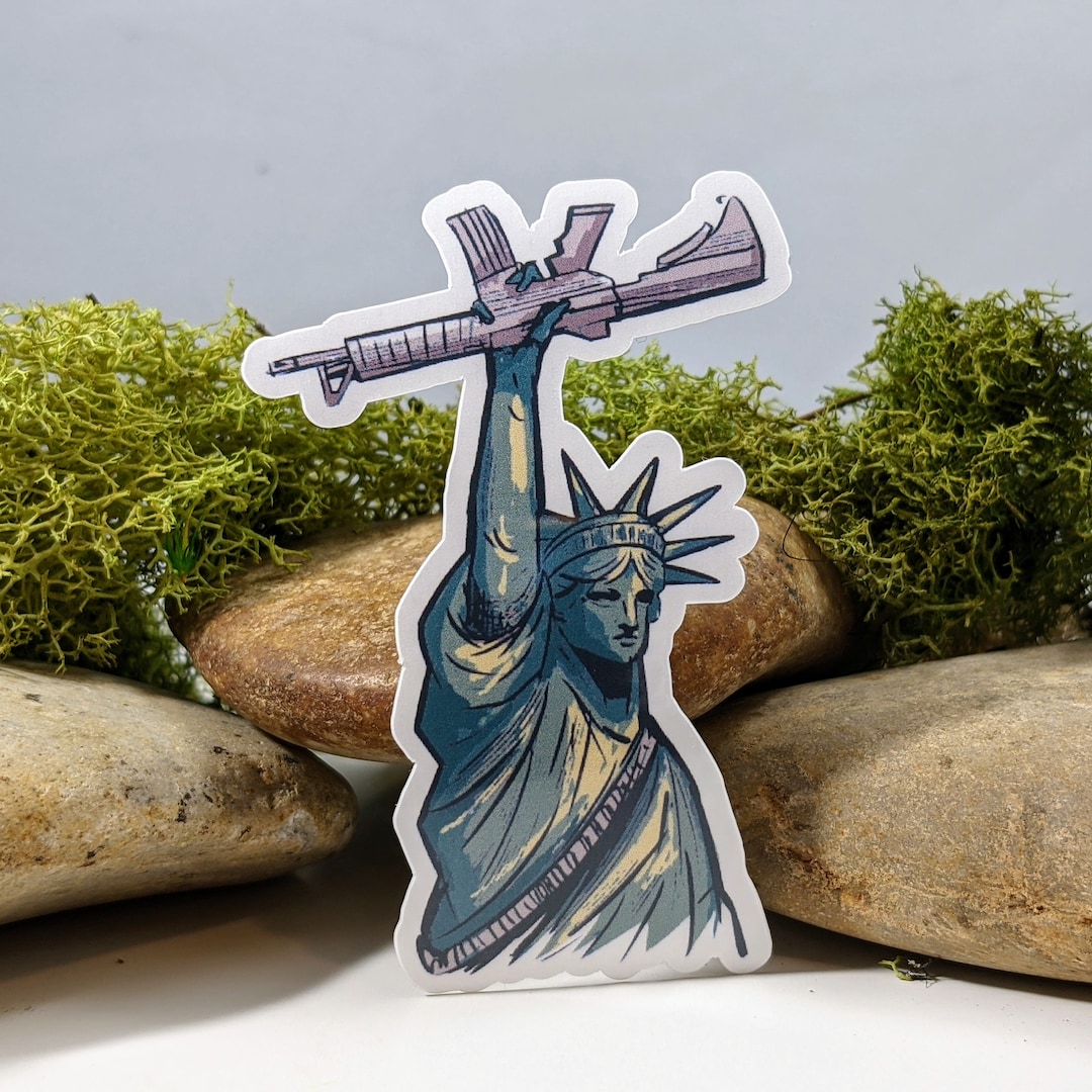 Gun Toting Statue of Liberty Sticker | Second Amendment Sticker | Gun ...