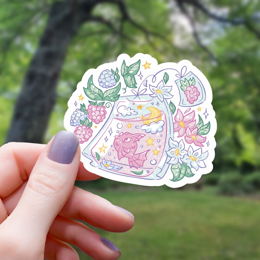 Aesthetic Tea Bag Sticker | Vinyl Sticker | Laptop Sticker | Water ...