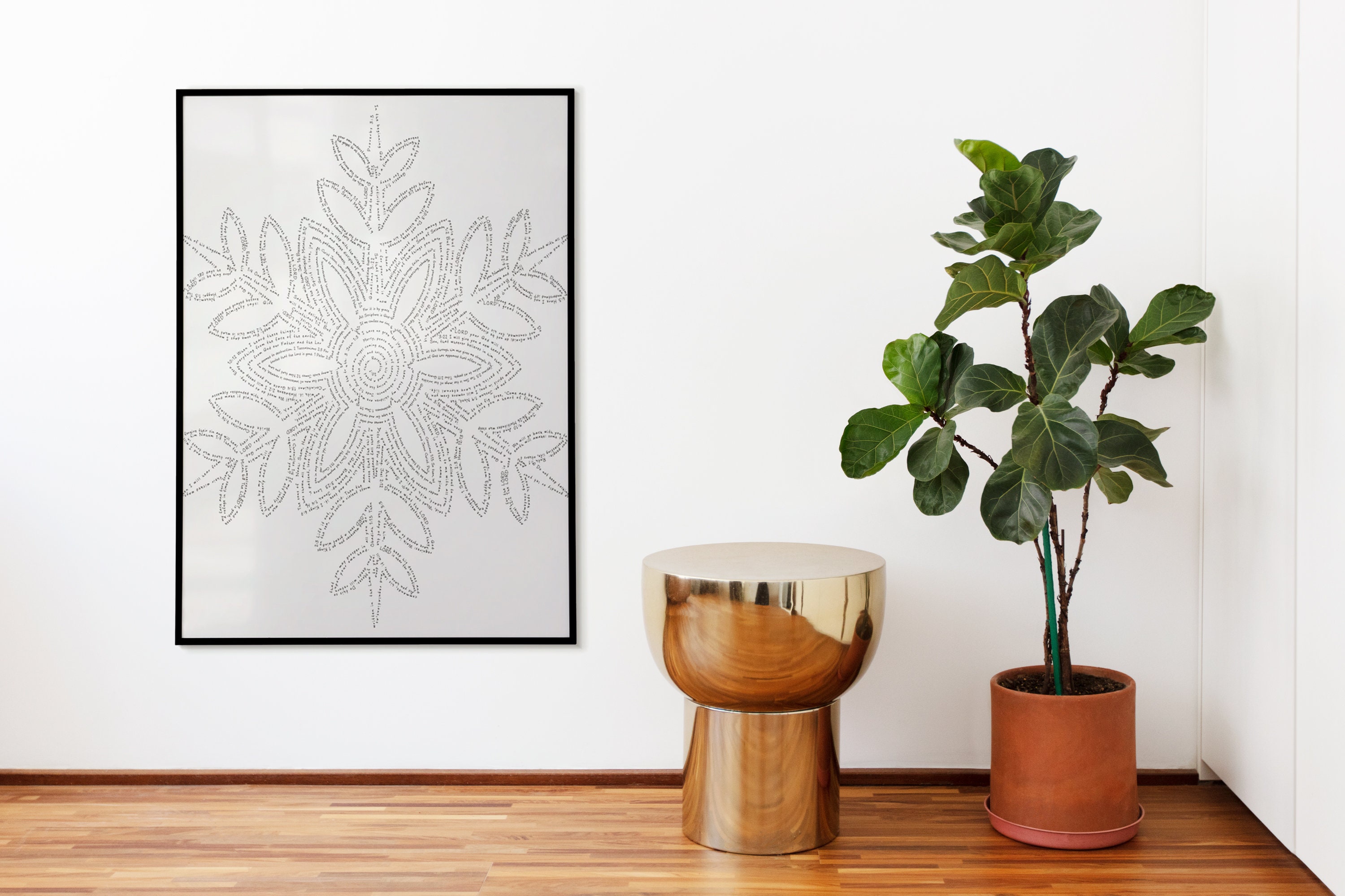 Bible Verse Snowflake Wall Art Bible Verse Poster | Etsy