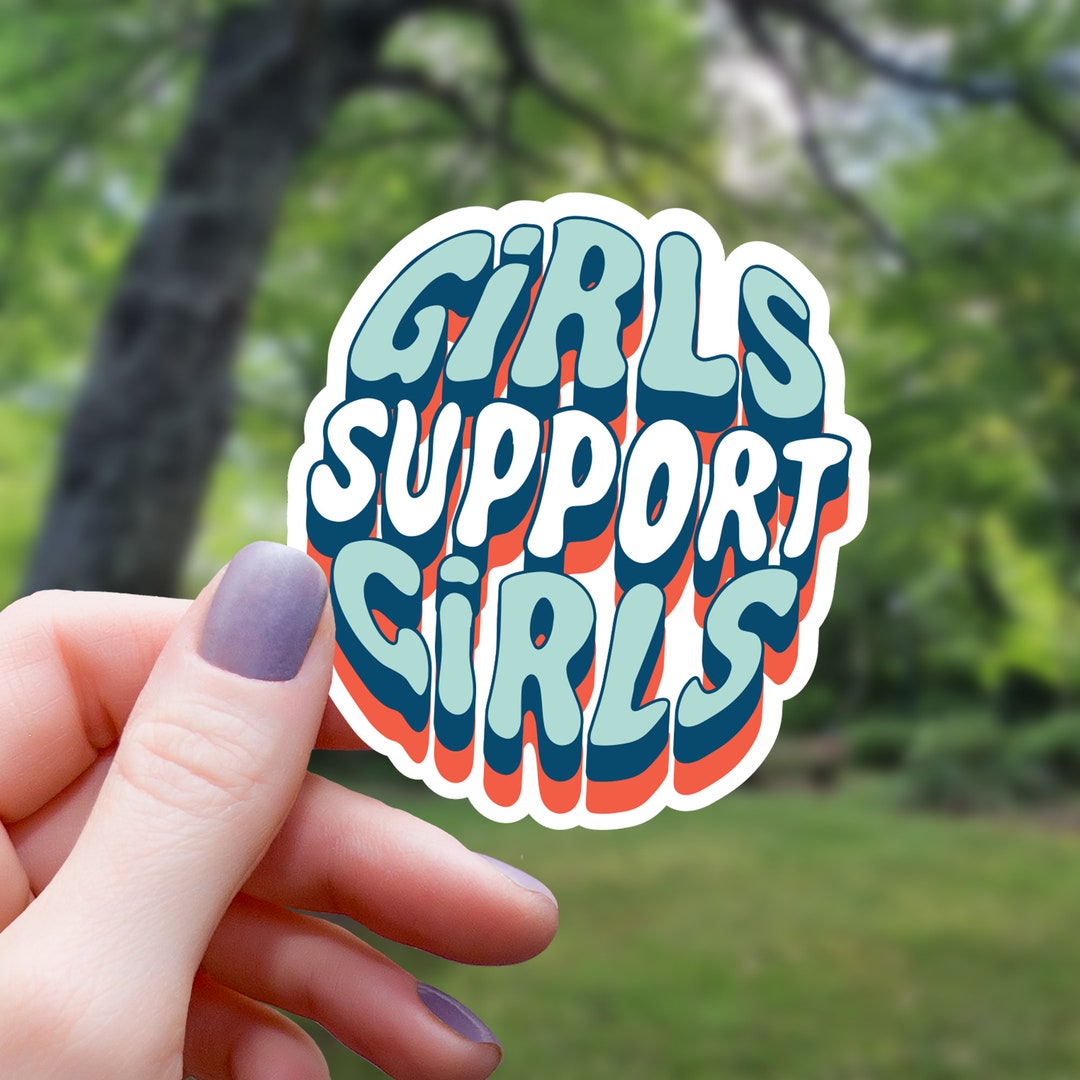Girls Support Girls Sticker | Feminism Sticker | Water Bottle Sticker ...