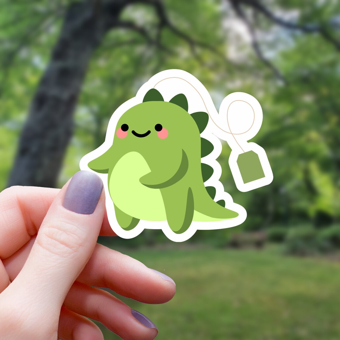 Tea Rex Sticker Tea Sticker Water Bottle Sticker Laptop - Etsy