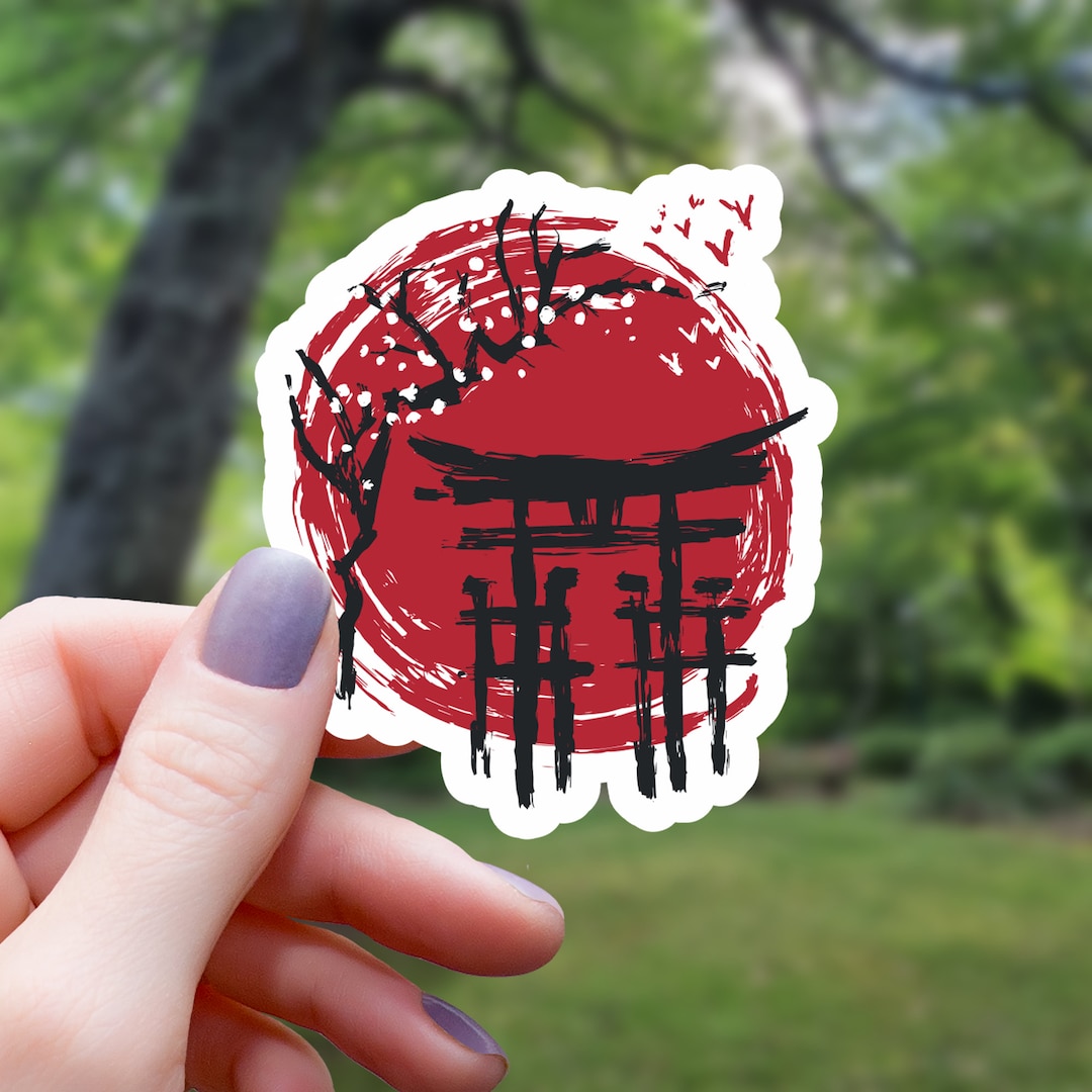 Japanese Tori Gate Sticker | Japan Sticker | Water Bottle Sticker ...