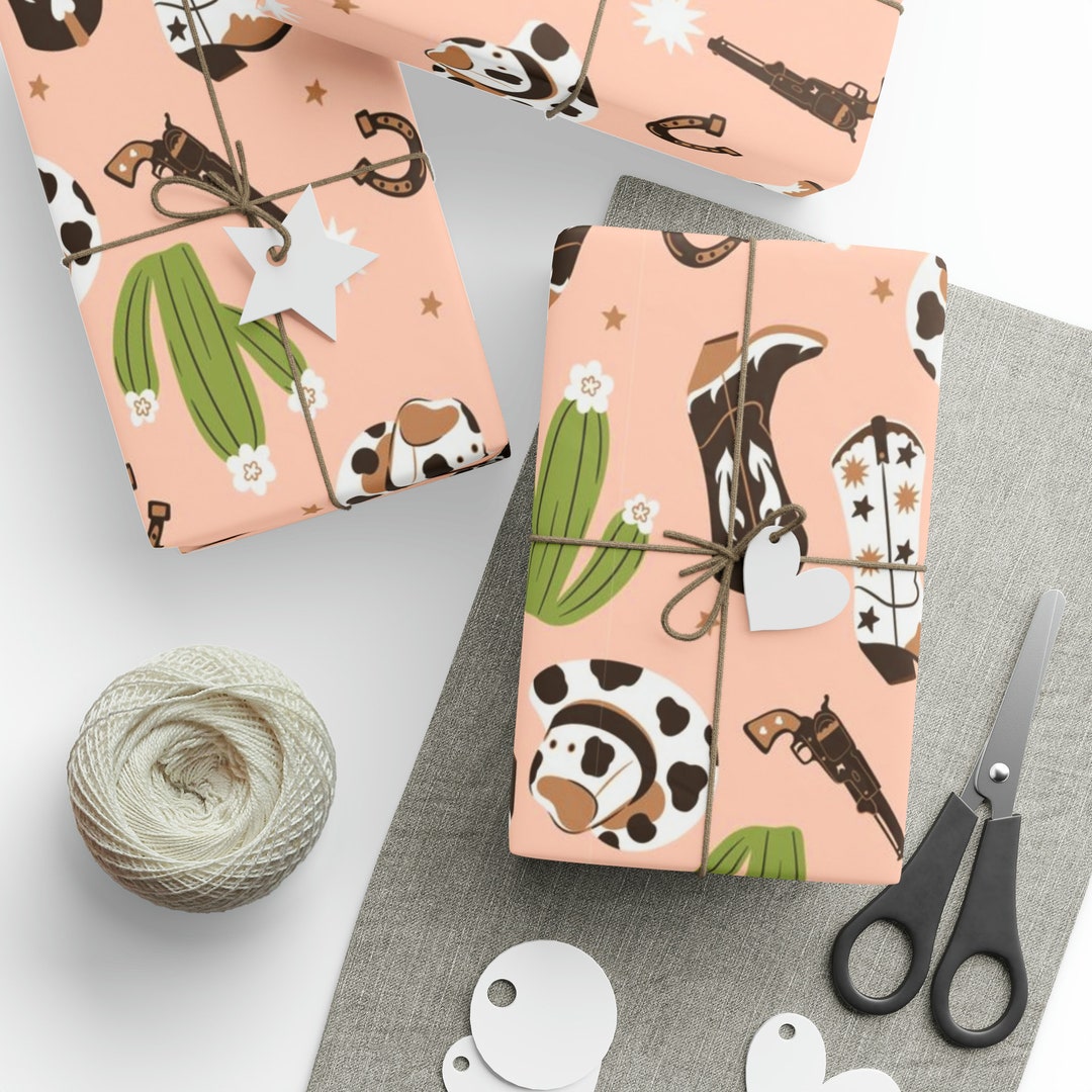 Desert Cowgirl Wrapping Paper Wrapping Paper Rolls Eco - Etsy