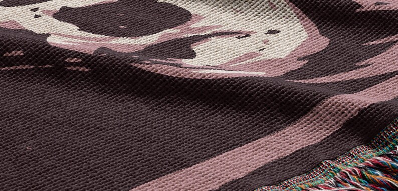 The Devil Pink Tarot Woven Blanket | Cotton Woven Blanket | Usa Made ...