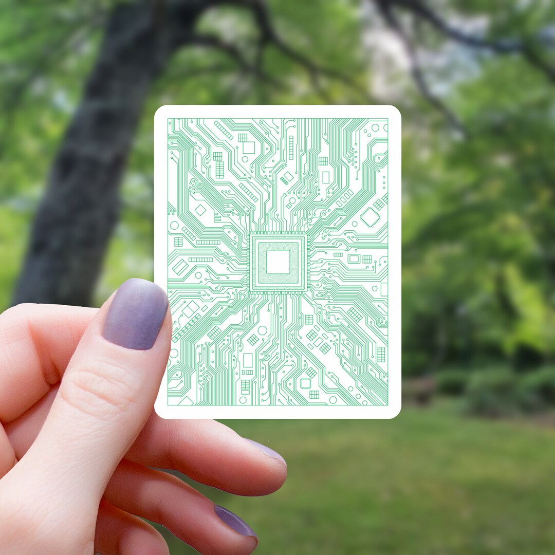 Circuit Board Sticker | Computer Sticker | | Vinly Sticker | Laptop ...